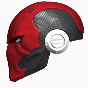 Red Ronin Red Hood Helmet Cosplay Mask STL File 3D Print - Etsy