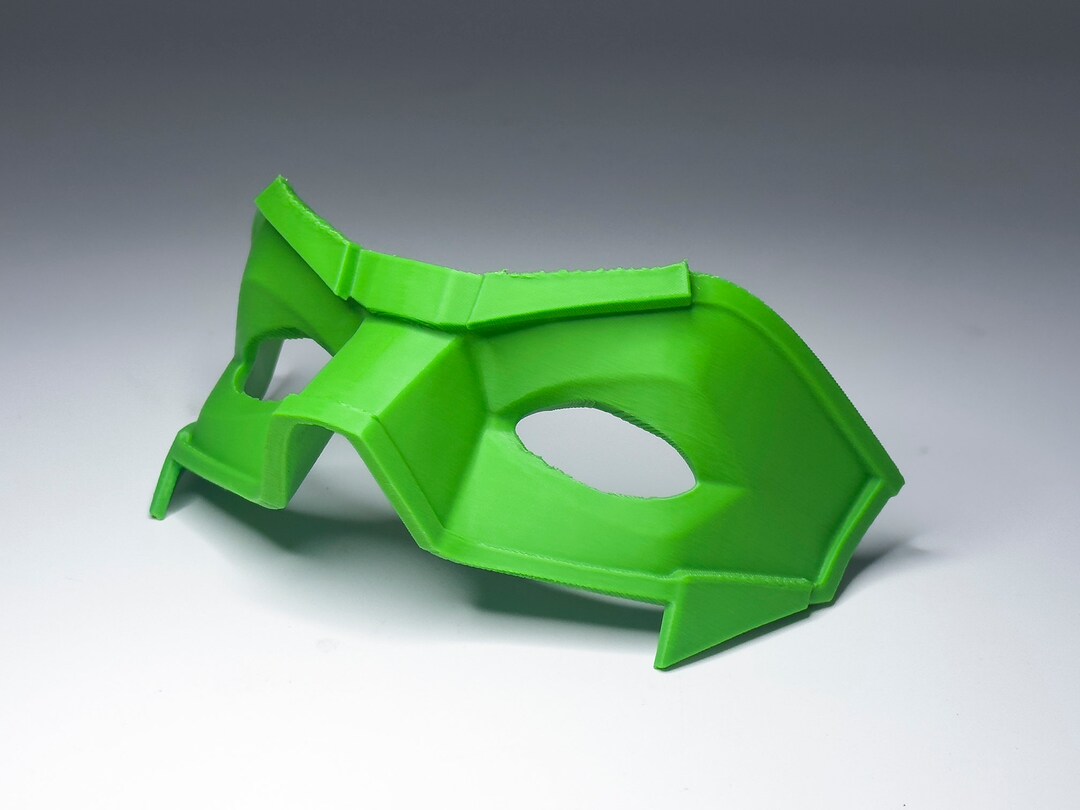 Green Lantern Robin Mask – Superhero Cosplay Eye Mask – 3D Printed ...