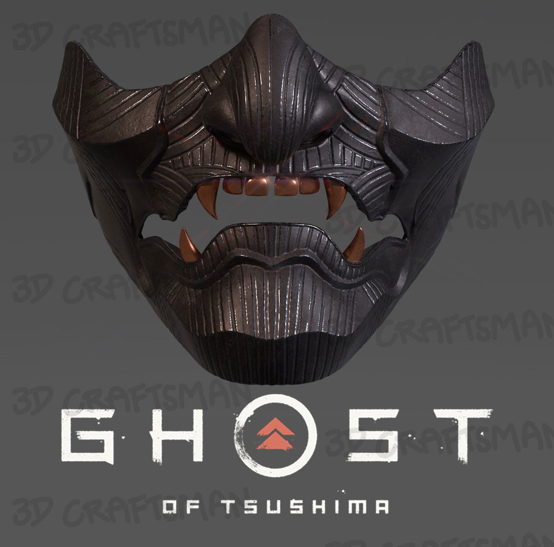 Ghost of Tsushima - Fan Art Cosplay Sakai Mask 3D Print and Low Poly - Etsy