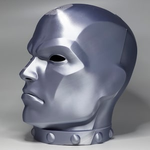 GI Joe Destro Cosplay Costume Mask Helmet 3D Print Metallic Silver - Etsy