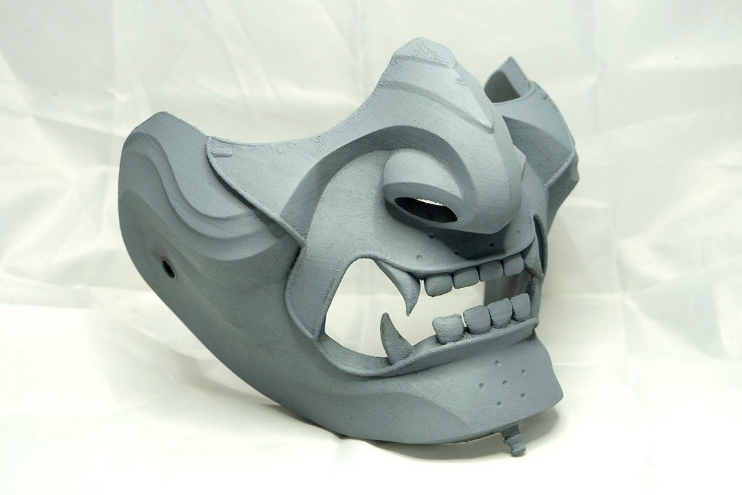 Japanese Samurai Costume Cosplay Mask Ghost of Tsushima Ghost - Etsy