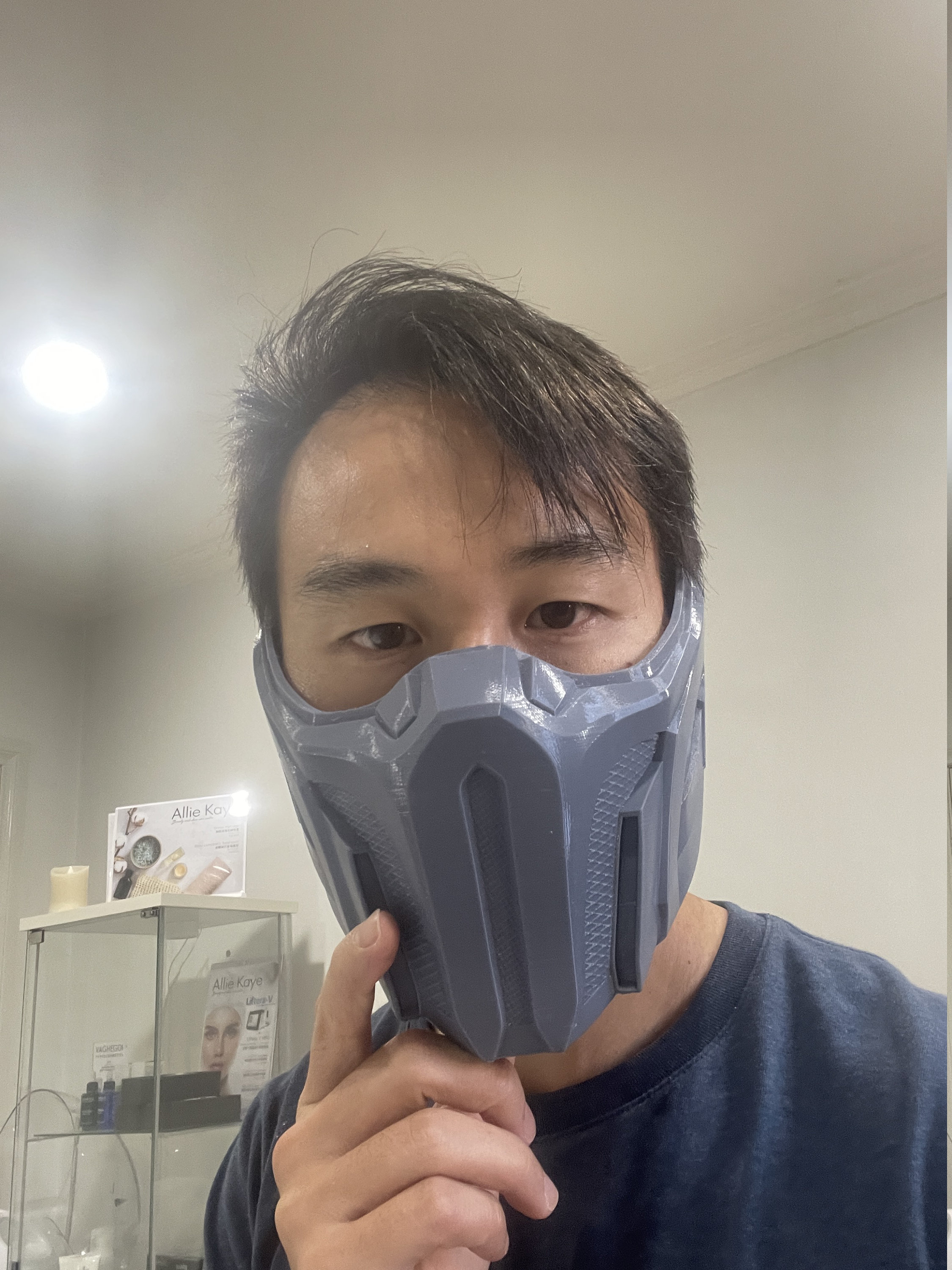 Mortal Kombat Sub Zero Cosplay Mask 3D print | Etsy