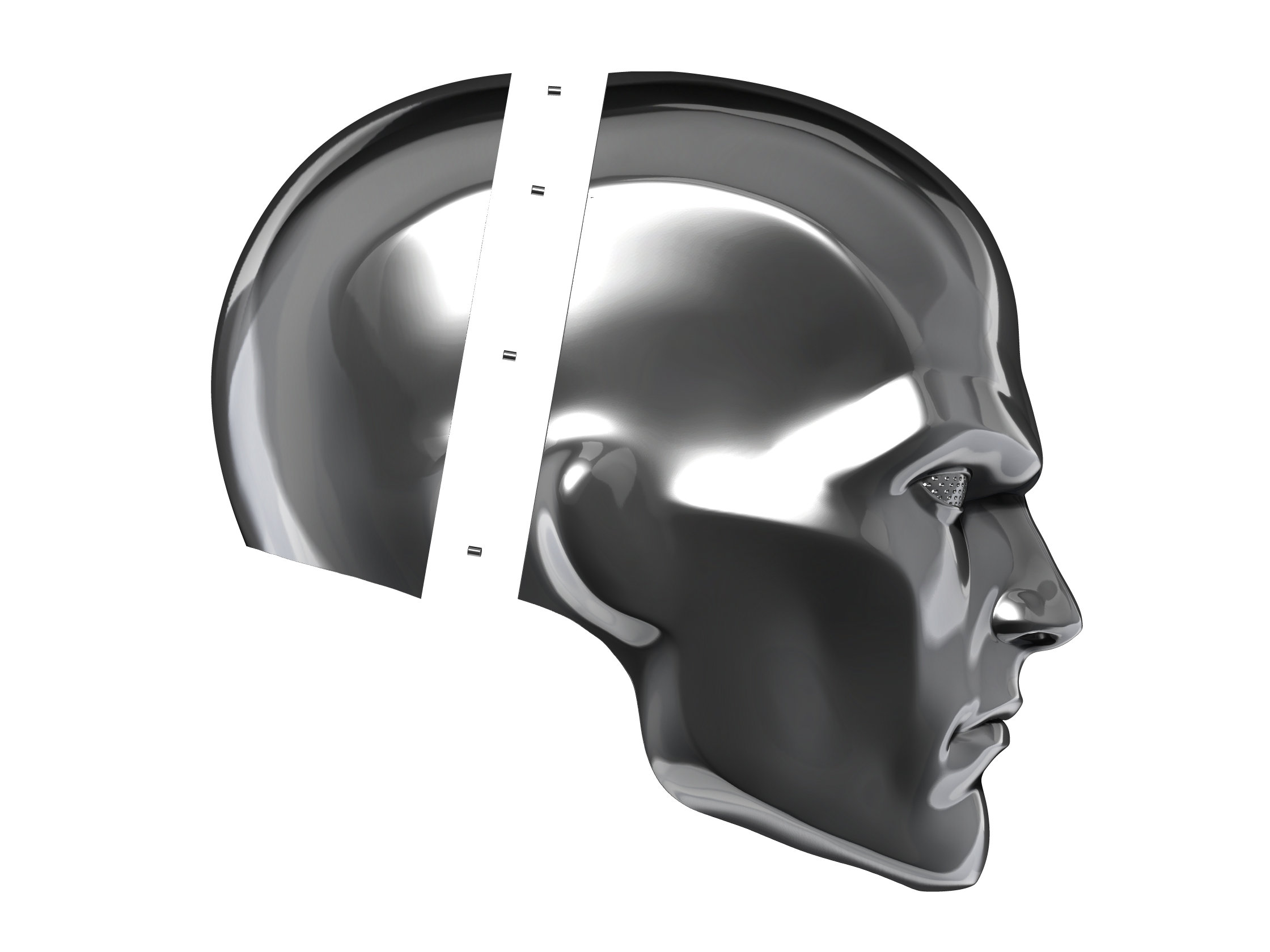 Silver Surfer Cosplay Mask STL 3D Print File - Etsy Australia