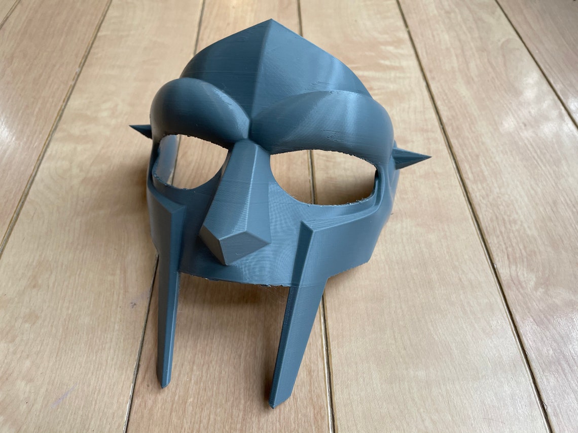 Doom MF Mask Silver Matt Black or Raw 3D Printed Mask - Etsy