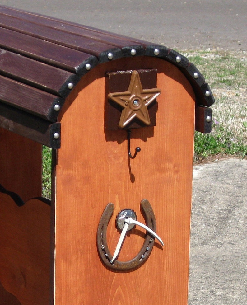 Custom Designed Wood Saddle Stand, MADE TO ORDER. Horse Shoe, Bridle ...