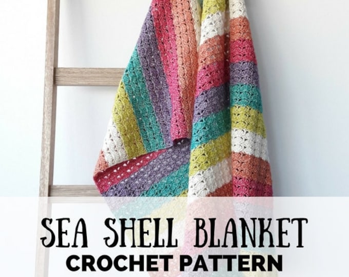 Crochet Blanket: Sea Shell Blanket Crochet Pattern Crochet - Etsy