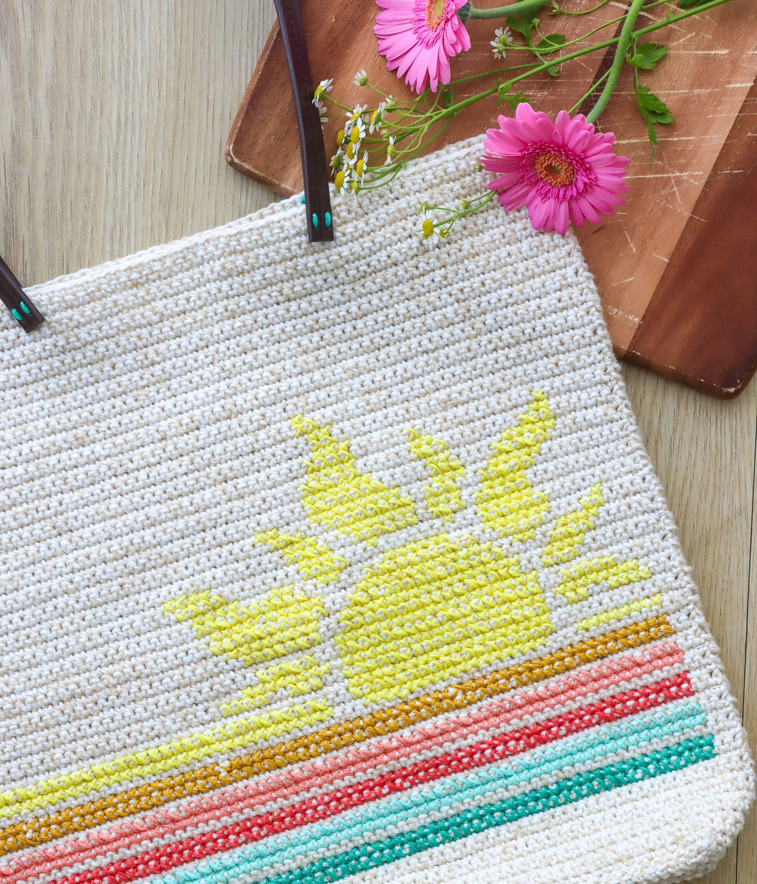 Crochet Pattern Beach Bag, Crochet Pattern Summer Bag, Cross Stitch ...