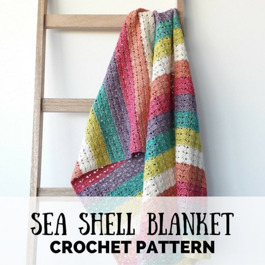 Crochet Blanket: Sea Shell Blanket Crochet Pattern Crochet - Etsy