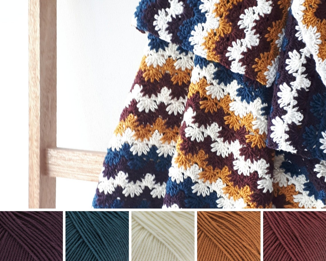 Crochet Baby Blanket. Crochet Ric Rac Blanket Crochet Autumn - Etsy