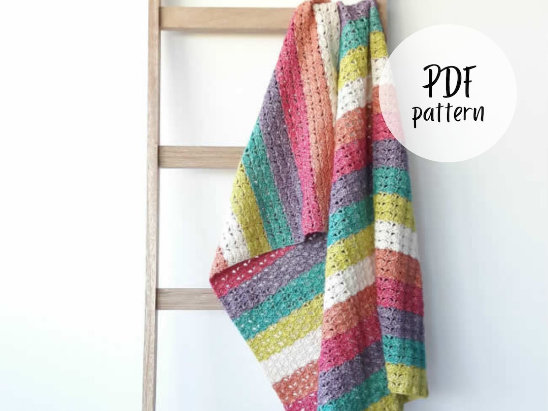 Crochet Blanket: Sea Shell Blanket, Crochet Pattern, Crochet Blanket ...