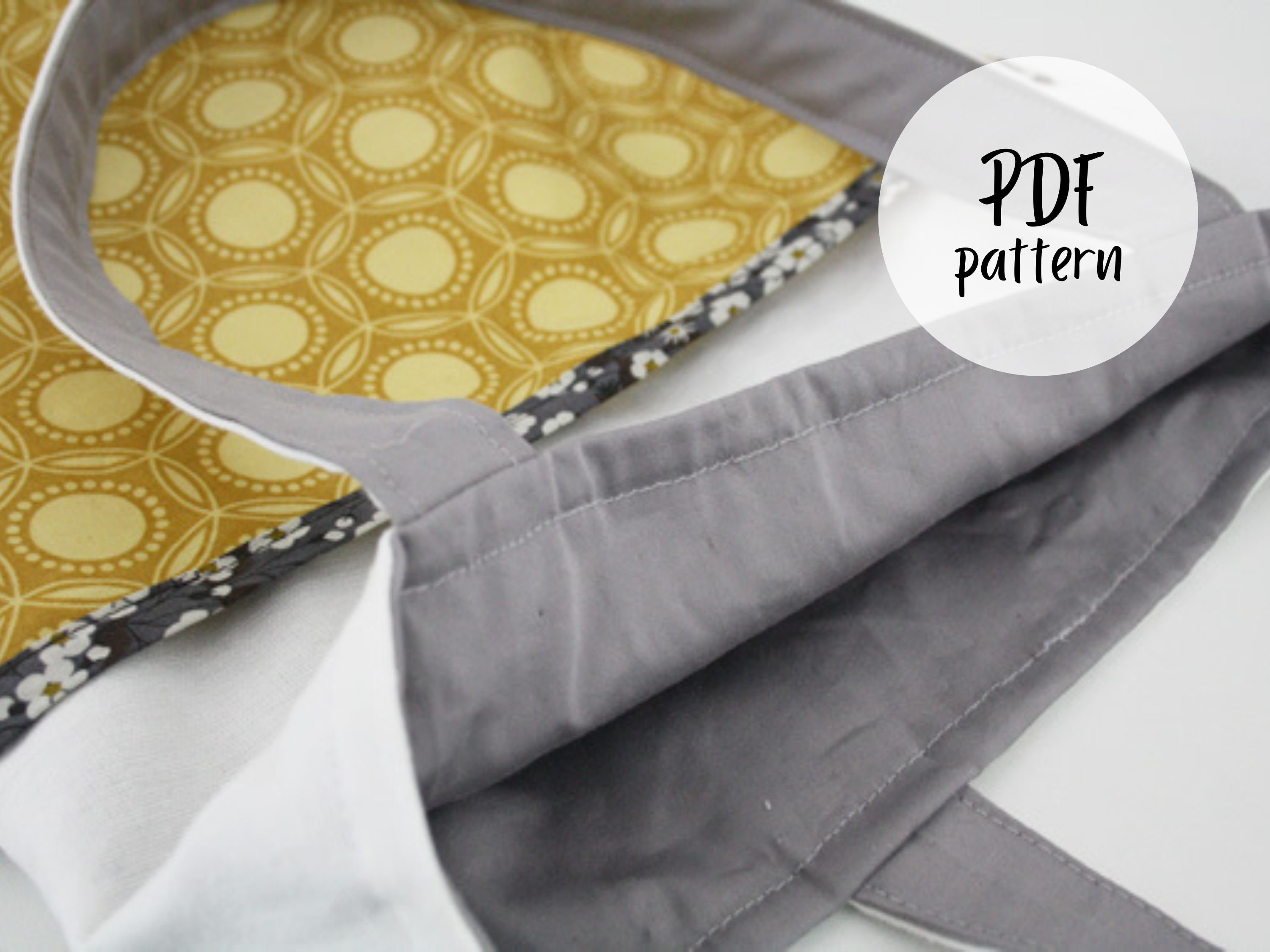 Reversible Tote Bag Sewing Pattern PDF, Bag Sewing Pattern, Tote Bag ...