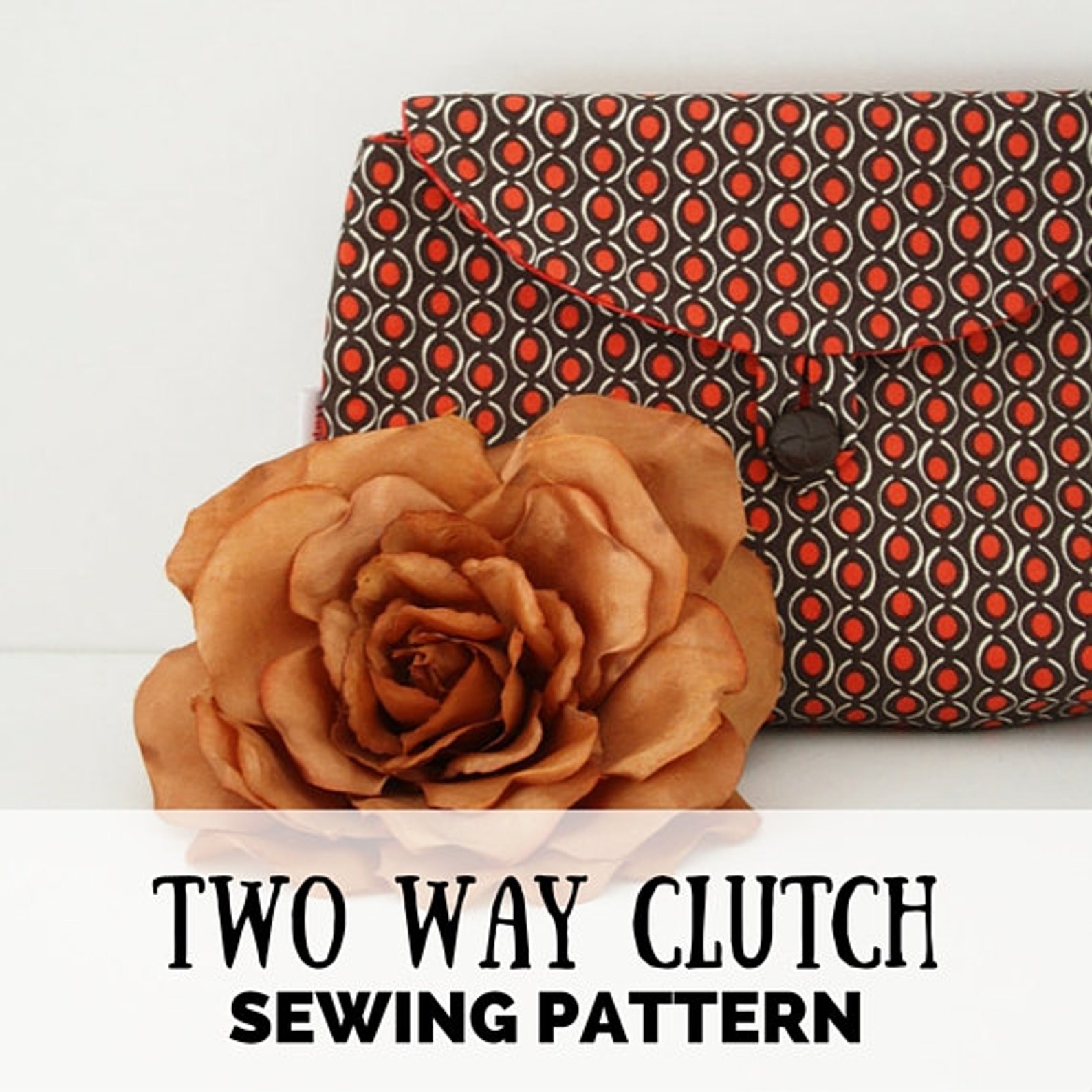 Two Way Clutch Sewing Pattern PDF Instant Download Clutch - Etsy
