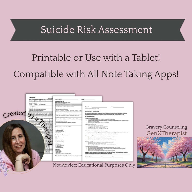 Suicide Risk Assessment Tool | Mental Health Screening Form | Private ...
