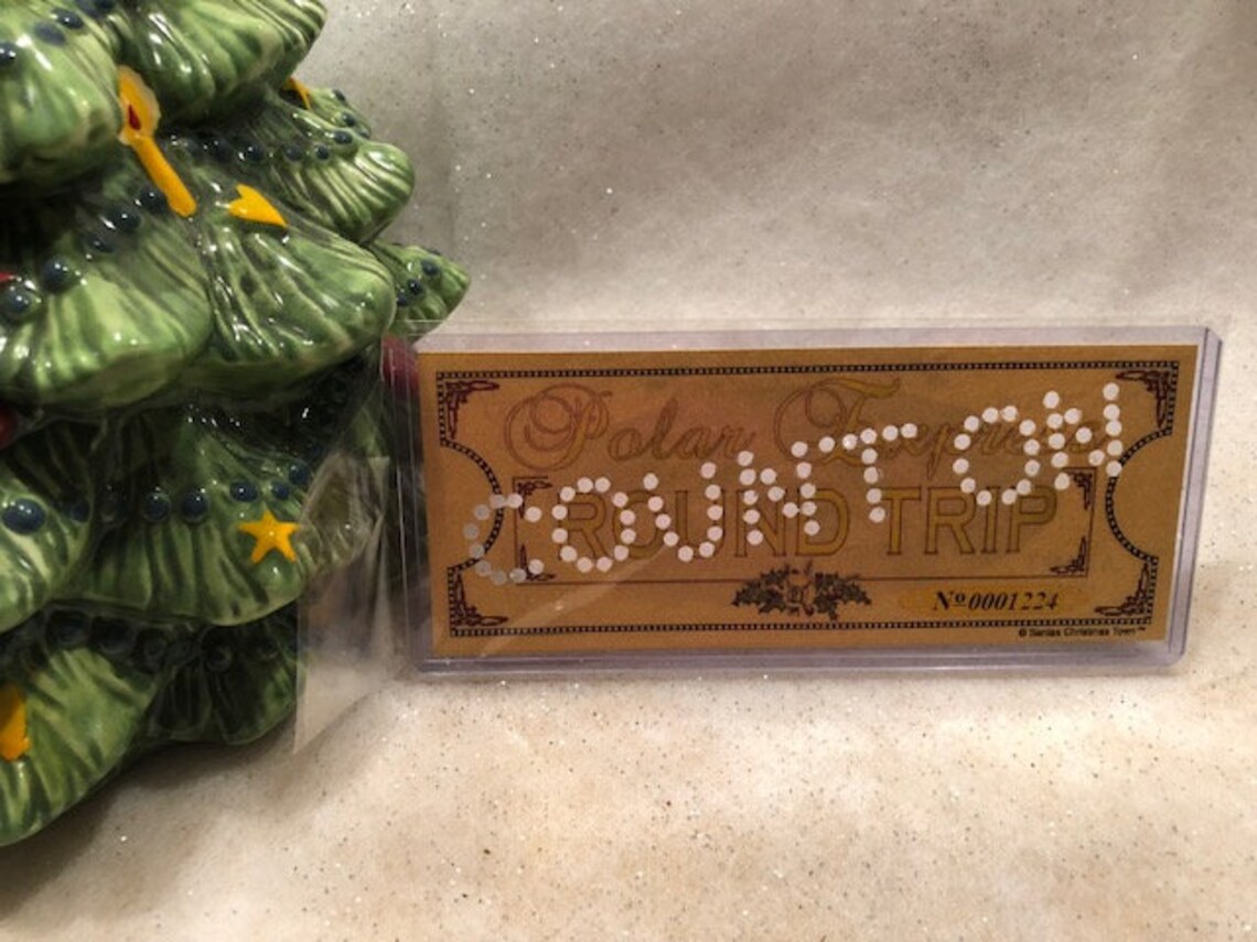 Polar Express 'COUNT ON' Hole Punched Copyrighted Keepsake Ticket - Etsy