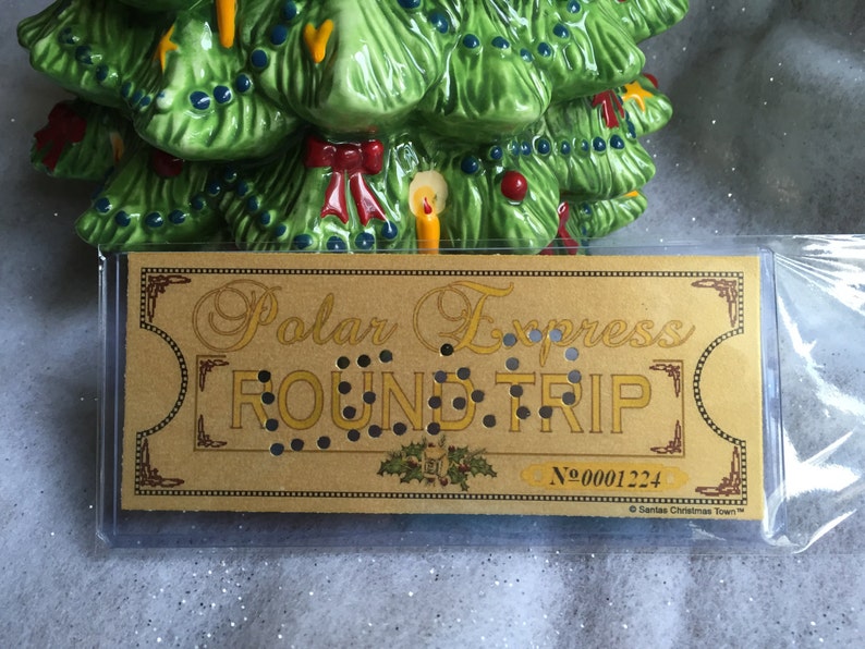 Polar Express 'LEAD' Hole perforado con derechos de autor Keepsake ...