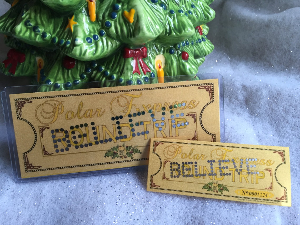 Polar Express Set of 10 Polar Express Hole Punched 'BELIEVE' Ticket ...