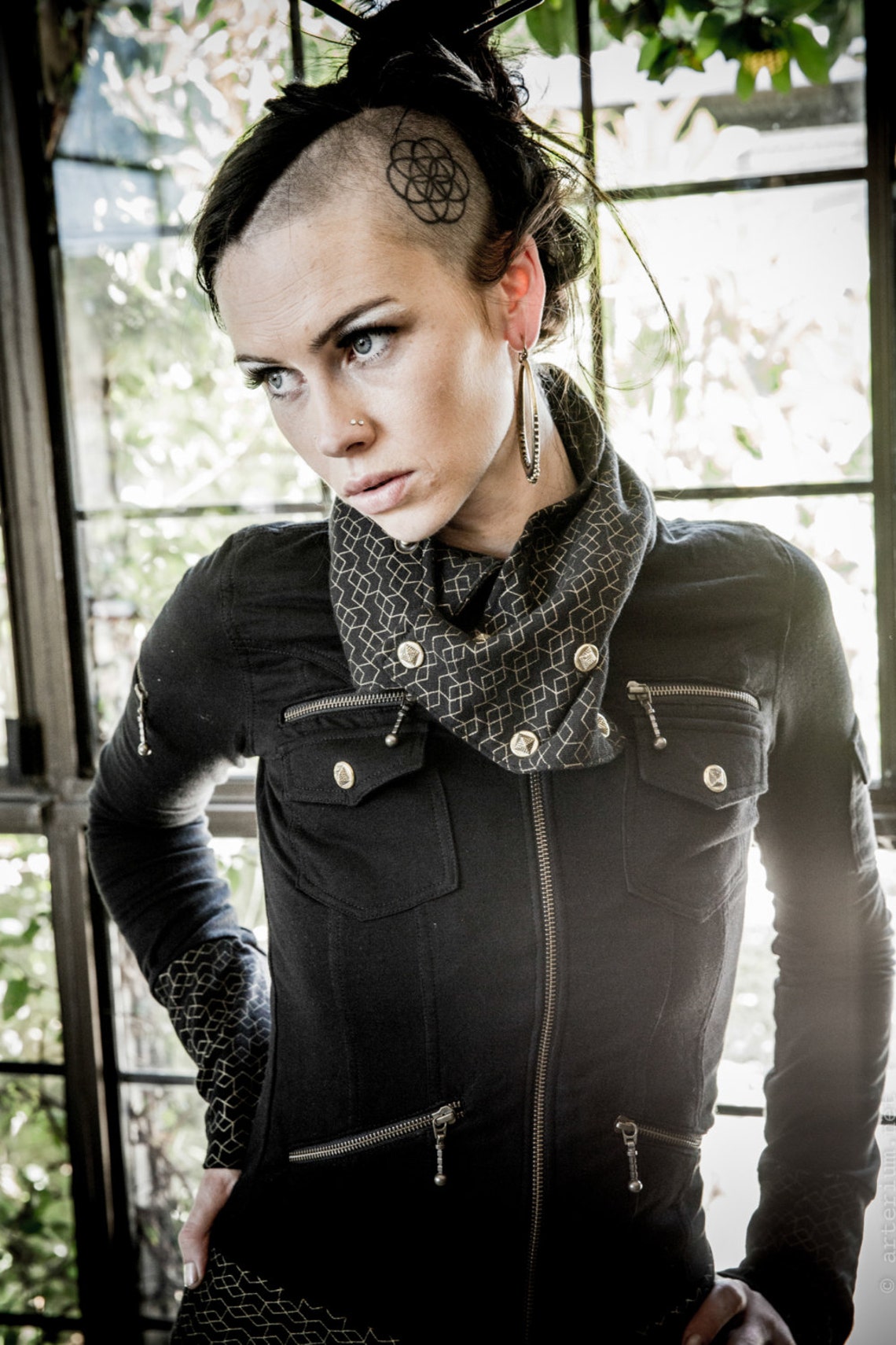 Womens Black Cotton Apophis Jacket – Tribal Festival Wear - Etsy