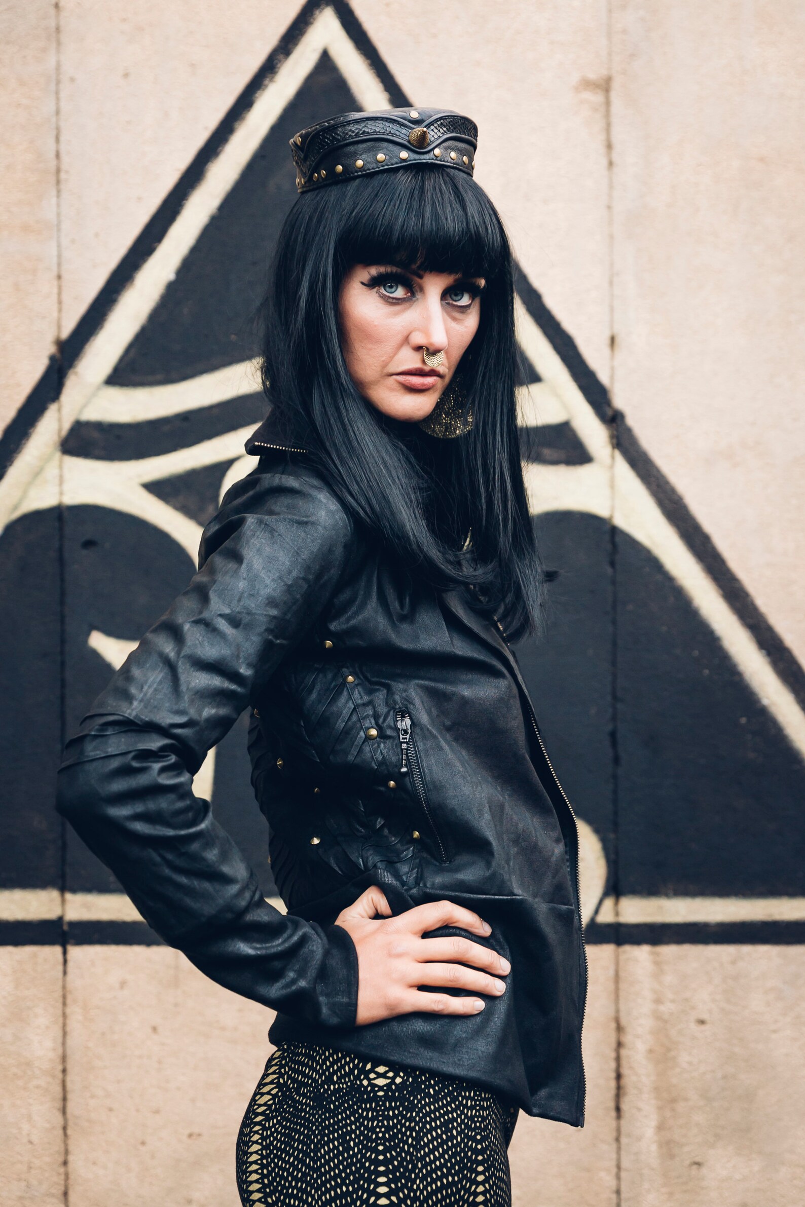 Ruby Jacket- Moto Jacket -black Wax Jacket-black Jacket -winter Jacket ...