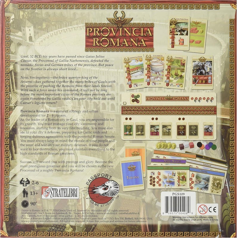 Provincia Romana Roman Empire Board Game - Etsy