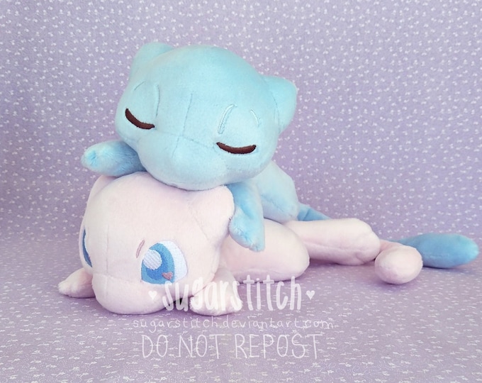 Pokemon: Mew Custom Art Plush - Etsy