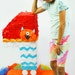 2D Number 1 Pinata Furry Monsters Theme Monster Party Goods Pinatas for ...