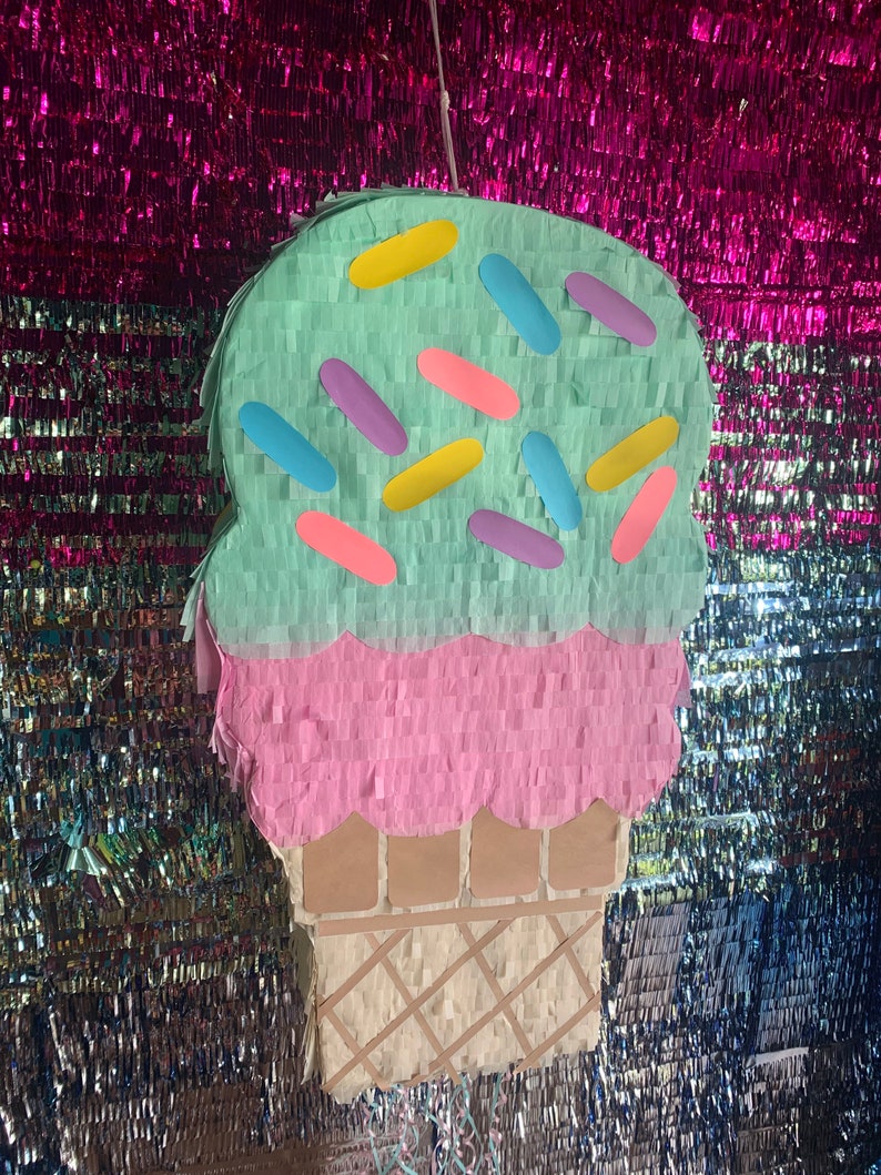 2D Ice Cream Cone | Etsy