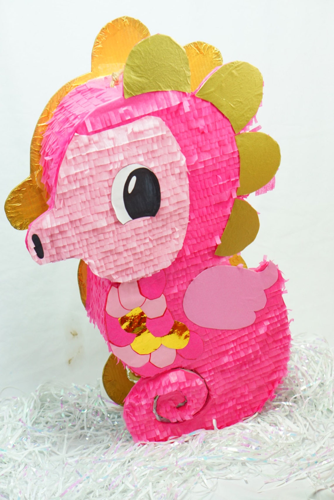 Hand-crafted Pink Seahorse Pinata | Under the Sea Party - Etsy