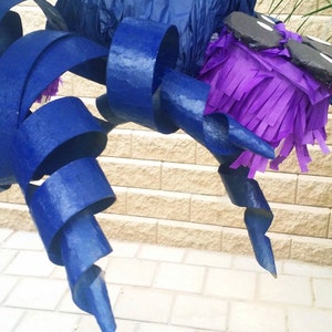 Deep Blue and Purple Spider Pinata With Wiggly Legs | Fun Party Game ...
