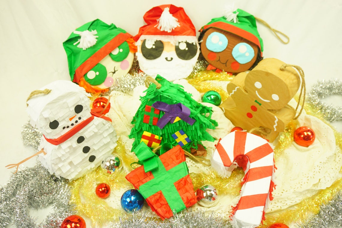 Handcrafted 2D Snowman Pinata | Christmas Party Decor - Etsy