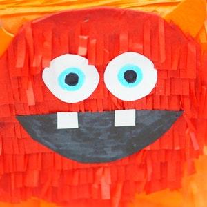 Furry Monster 1st Birthday Pinata | 2D Number One Party Game - Etsy