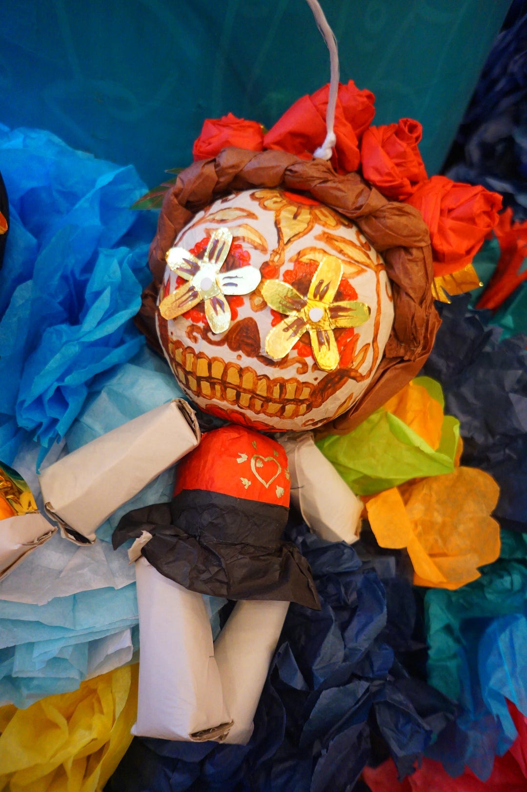 Designer Day of the Dead Doll Pinata Gift / Mini Pinata / Day of the ...