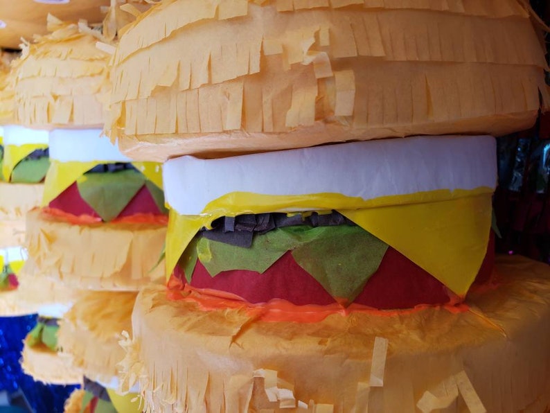 Mini Cheeseburger Pinata | In-n-out Inspired Party Decor - Etsy