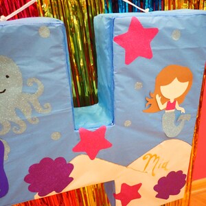 Number Four Birthday Mermaid Piñata - Etsy