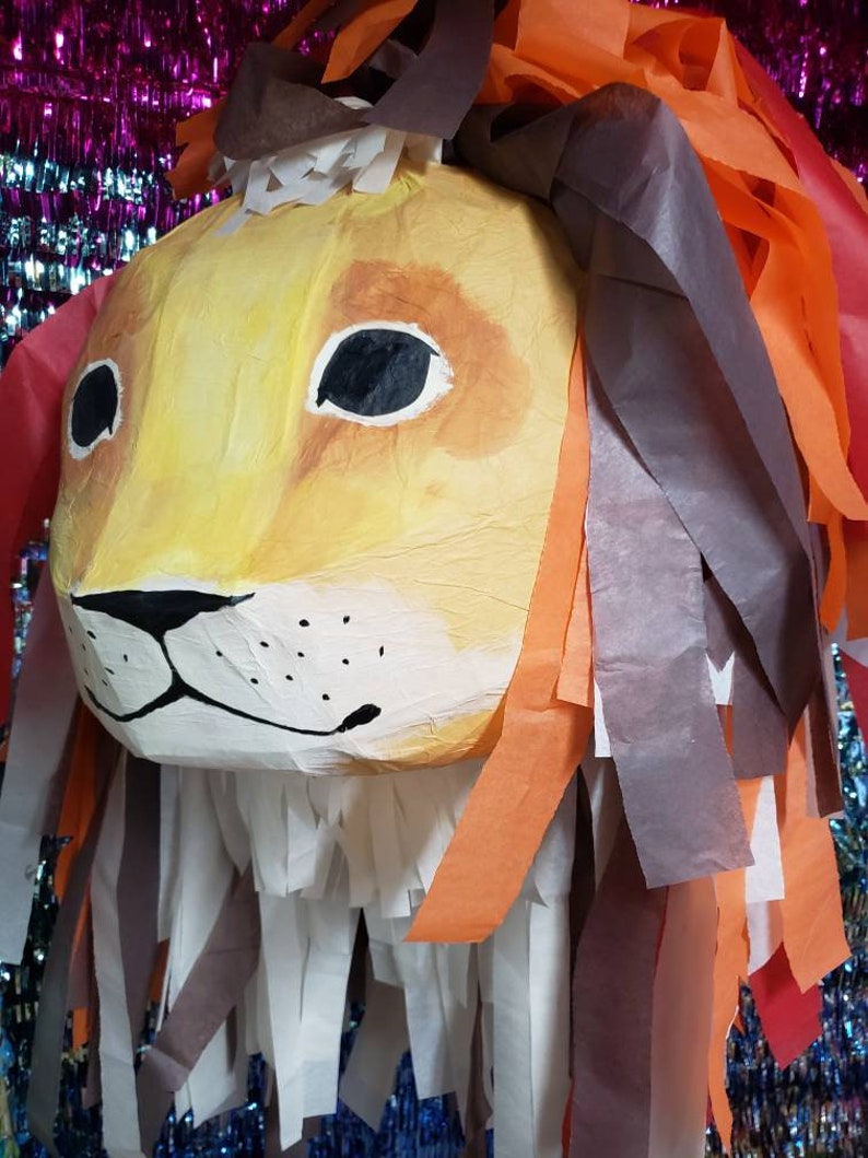 Pinata Lion Head Jungle party Lion Decor Party Game | Etsy