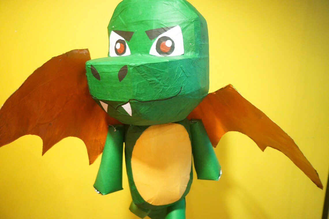 Green Dragon Pinata Party Game Centerpiece Decorations | Etsy