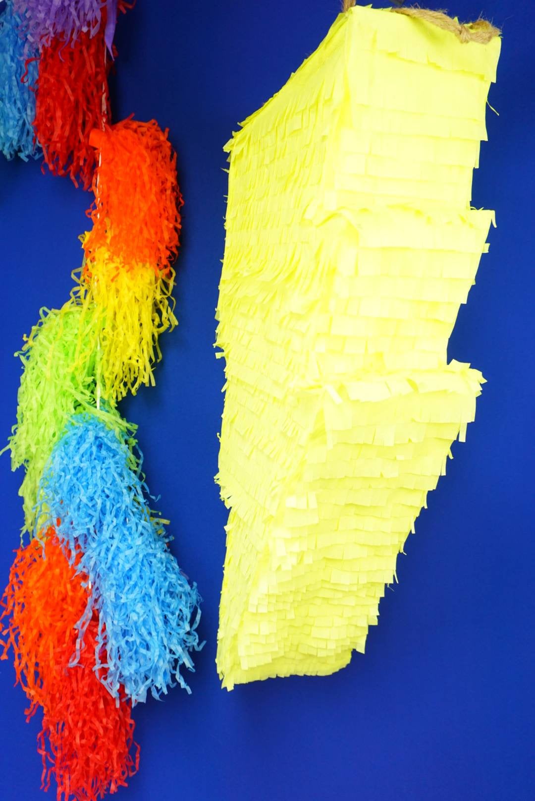 Handcrafted Neon Yellow Lightning Bolt Pinata | Custom Colors - Etsy