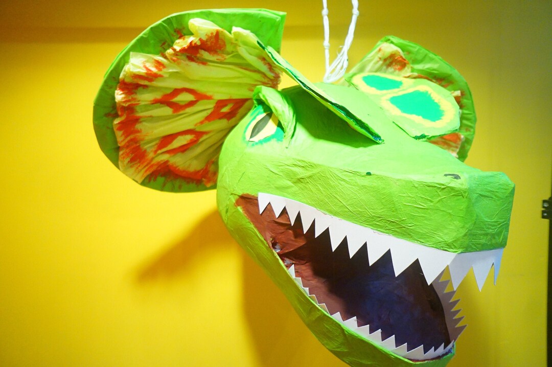 Green Dinosaur Pinata | Party Game | Centerpiece | Decorations | Boy's ...