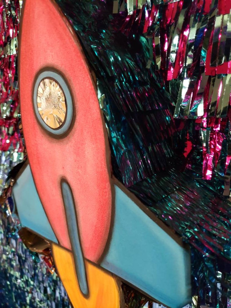 Pinata Rocket Ship Space Pinata Soace Party Decor Outer | Etsy