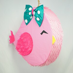 2D Pink Bird Pinata | Spring Party | Cute Girl Party | Bird Theme ...