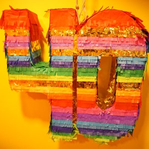 2D Number 40 Piñata | Customizable Pinata | Forty Birthday Party | Cute ...