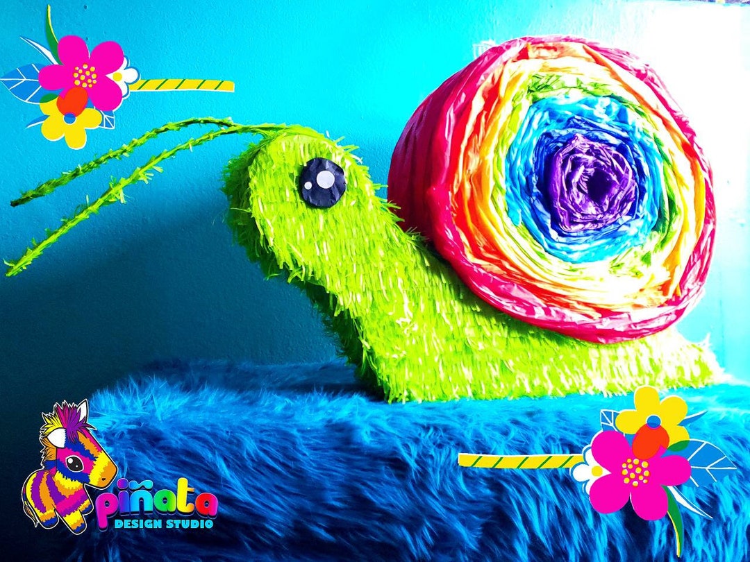 2D Rainbow Snail Pinata | Elegant Party | Party in Style | Party Decor ...