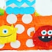 2D Number 1 Pinata Furry Monsters Theme Monster Party Goods Pinatas for ...