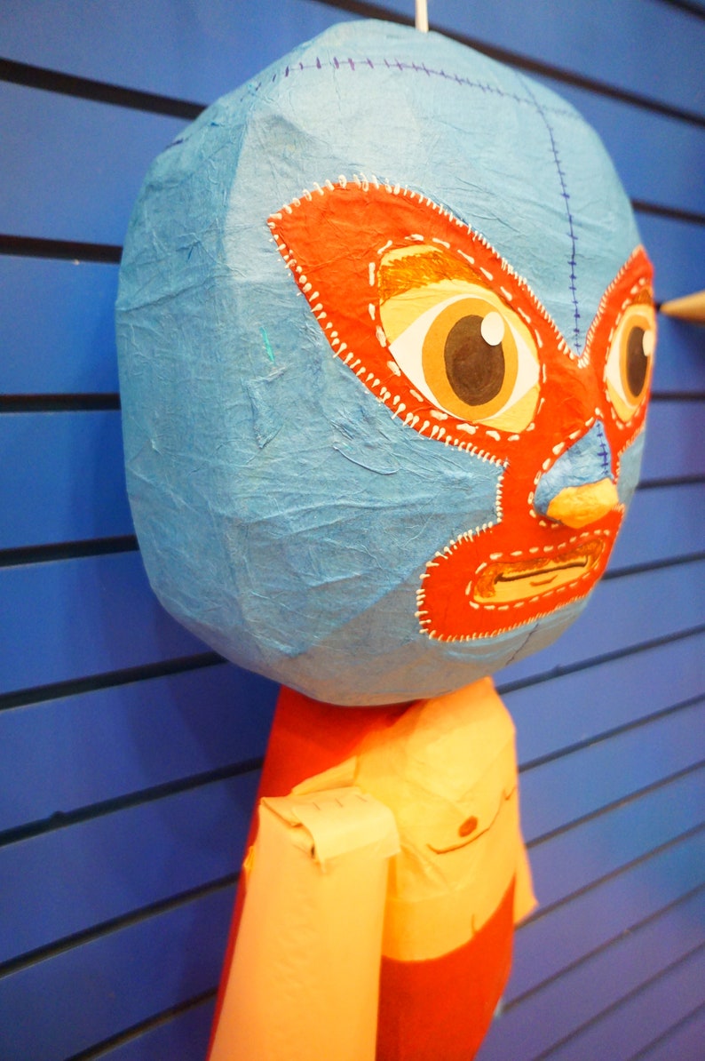 Nacho Libre Pinata | Handmade Luchador Birthday Party Decoration - Etsy
