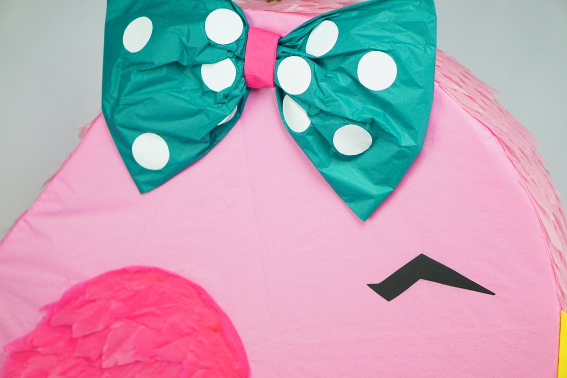 2D Pink Bird Pinata Spring Party Cute Girl Party Bird - Etsy