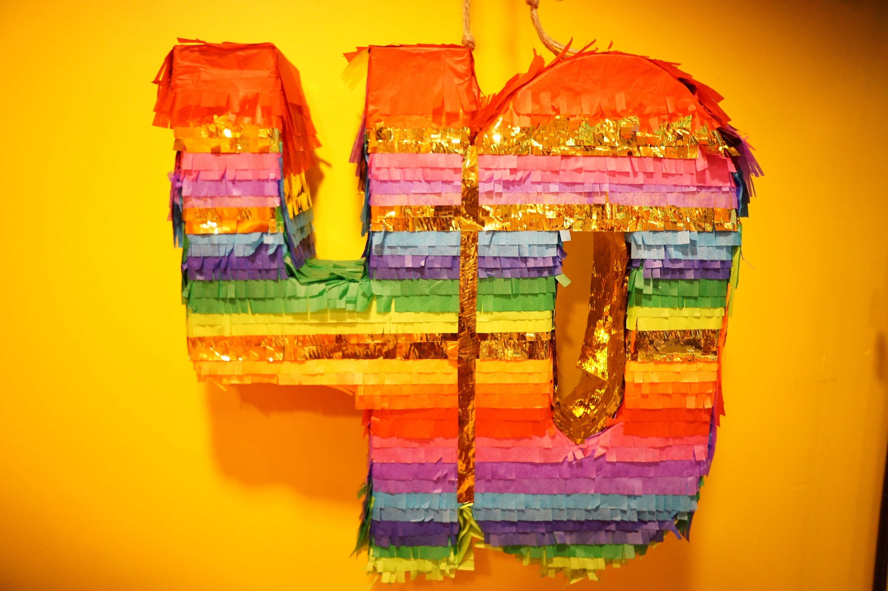 2D Number 40 Piñata Customizable Pinata Forty Birthday - Etsy