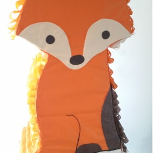 2D Orange Fox Pinata | Forest Party Decor - Etsy