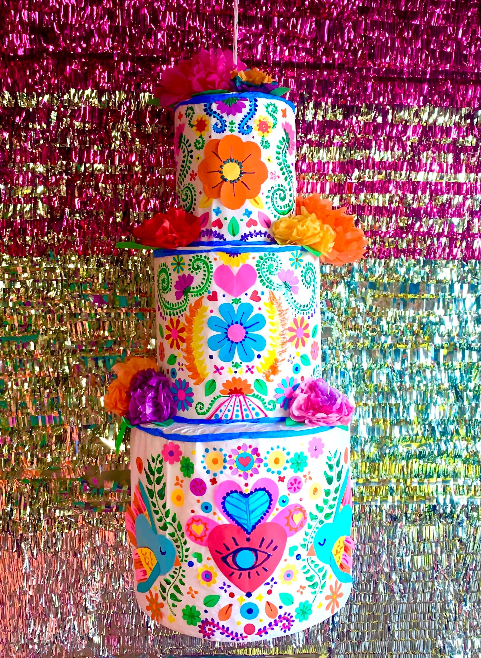 Designer Pinata Mexican Wedding Cake Gift Card Holder Custom - Etsy
