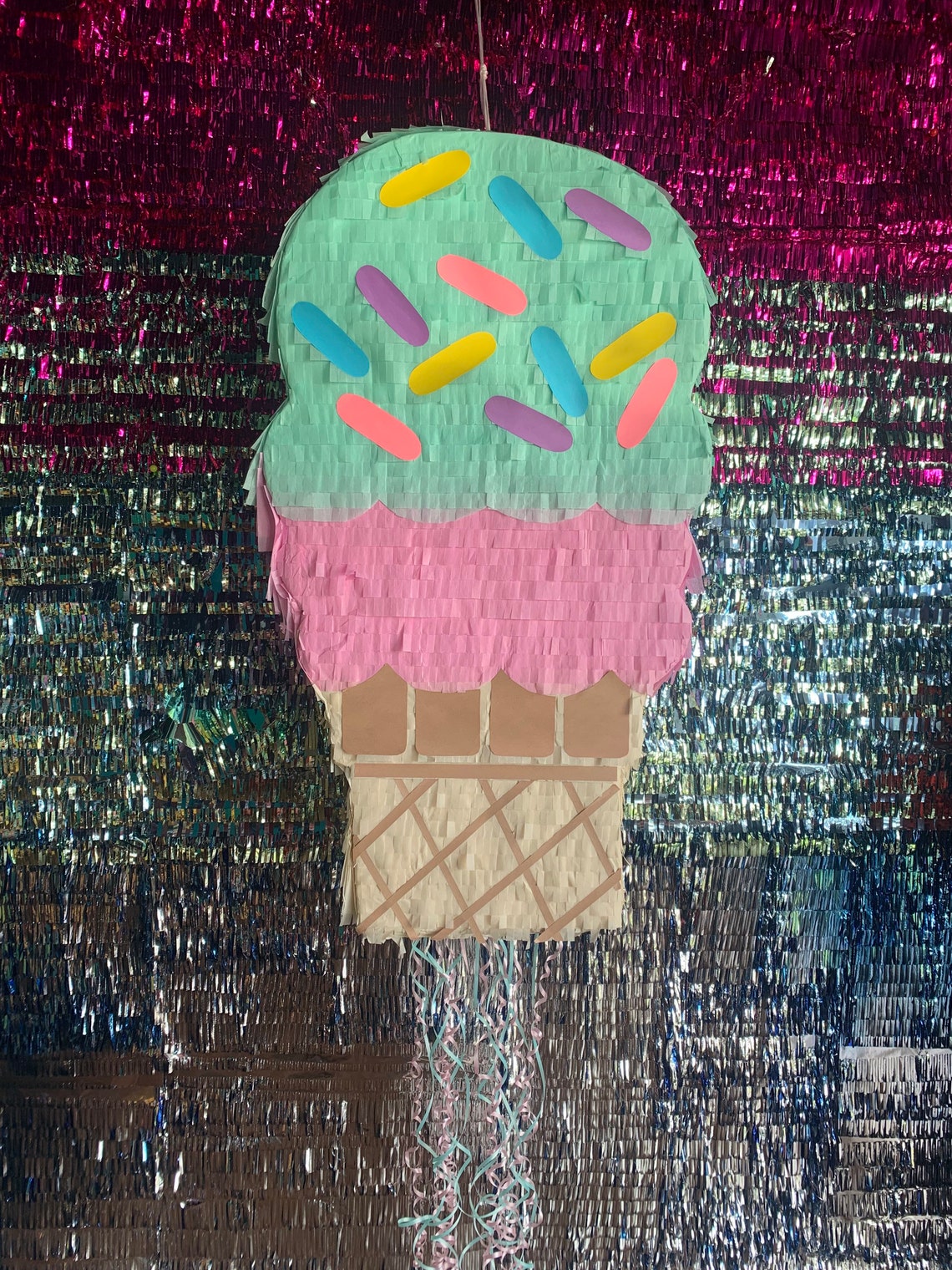 2D Ice Cream Cone - Etsy