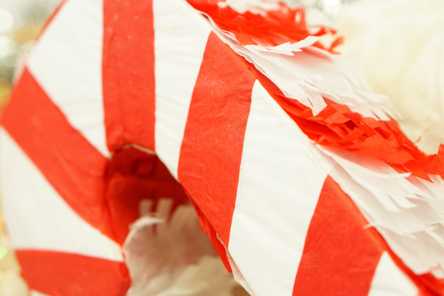 Handcrafted Candy Cane Pinata | Christmas Party Decor - Etsy