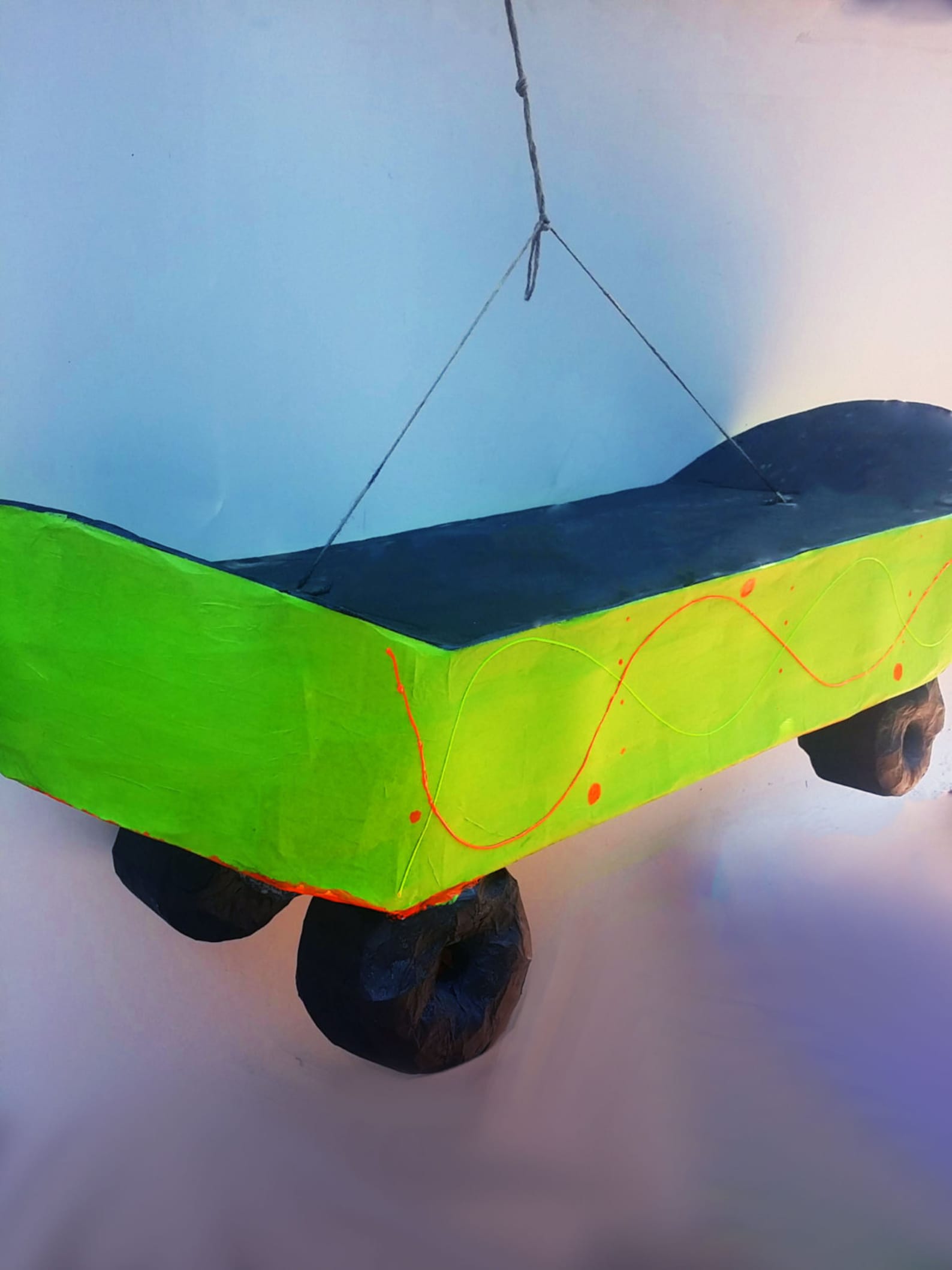 Pro Skateboard Pinata Lightning Neon Skateboard Theme Decor | Etsy